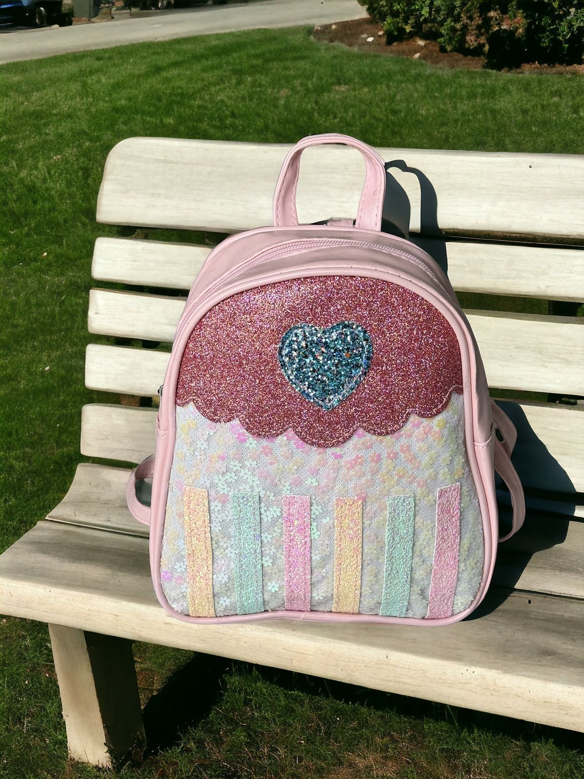Small Fun and Functional: Heart-Embellished Backpack (9") – TinyCoco