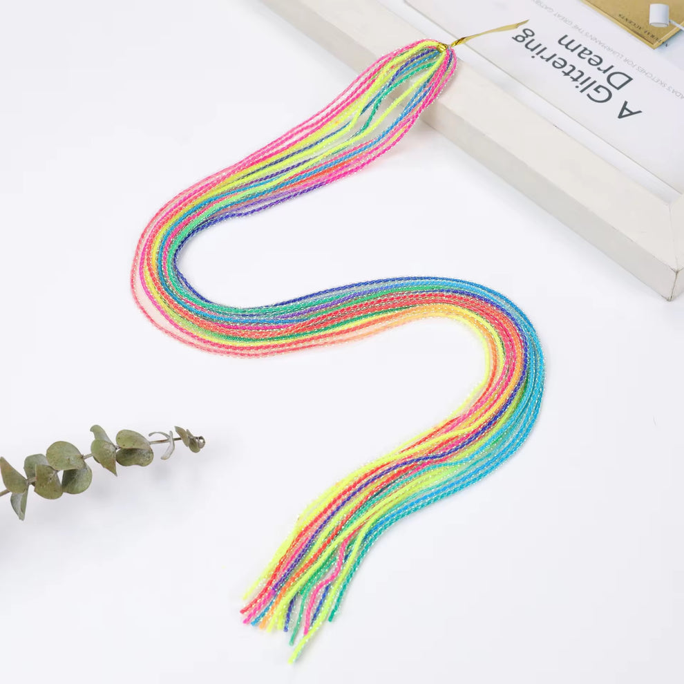 Rainbow Braid Extensions – TinyCoco